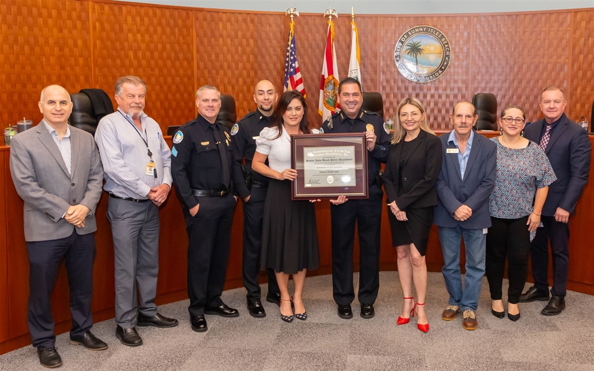 SIBPD Awarded Accreditation Status - Sunny Isles Beach, FL